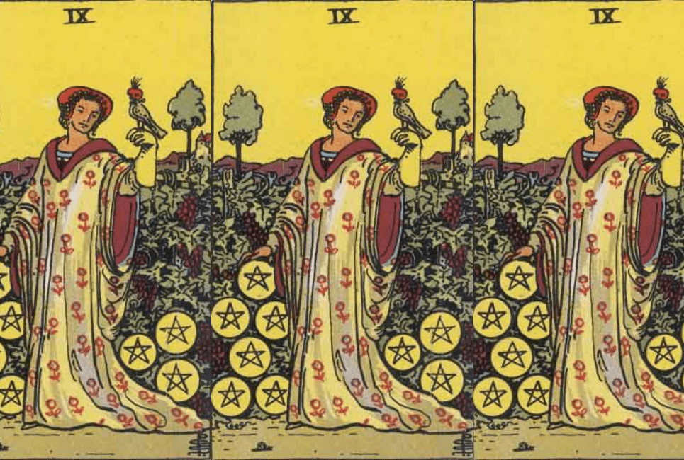 The Nine of Pentacles Meaning: Upright and Reversed - Tarot Technique